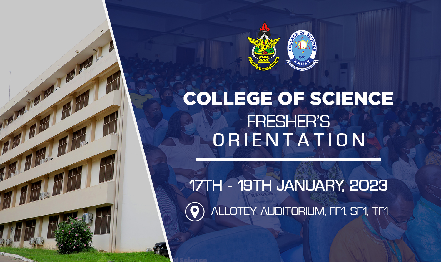 College of Science Freshers Orientation On The 17th to 19th January ...